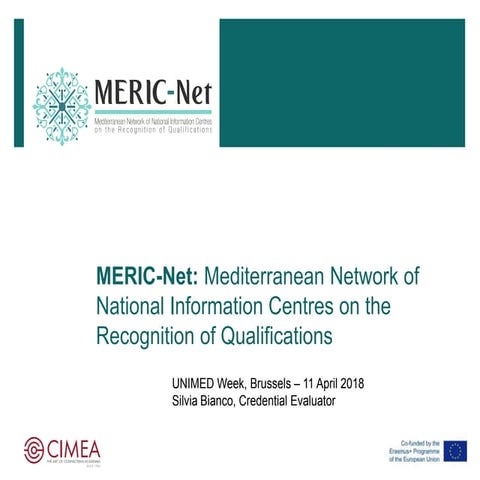 MERIC-Net: Mediterranean Network of National Information Centres on the ...
