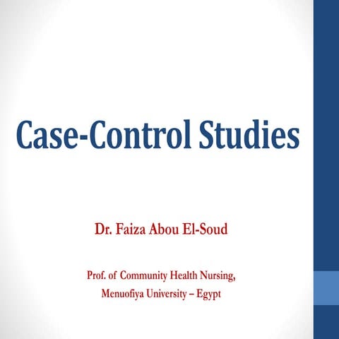Case-Control Studies | PPT