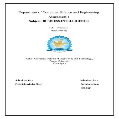 business intelligence assignment no. 1 .docx