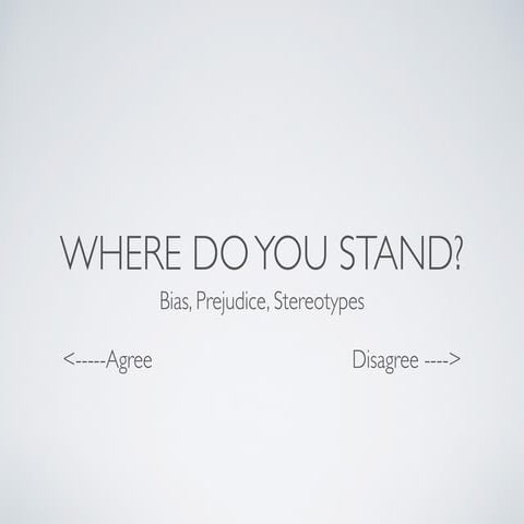 Where Do You Stand? Bias Edition | PPT