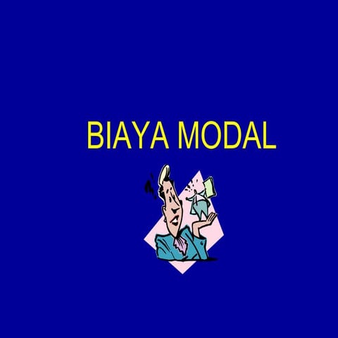 Biaya Modal | PPT