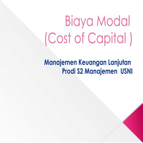 BIaya Modal Perusahaan Terbaru. BIaya Modal Perusahaan Terbaru BIaya ...