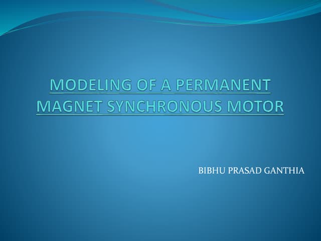 Vector Control of AC Induction Motors | PPTX