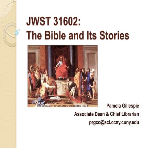 The Bible and Its Stories | PPTX