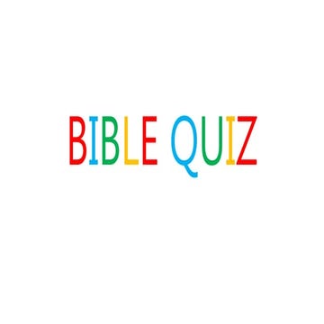 Bible Quiz - Kuis Alkitab | PPTX