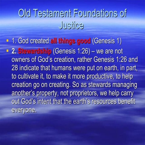 Bible Roots Of Justice | PPT