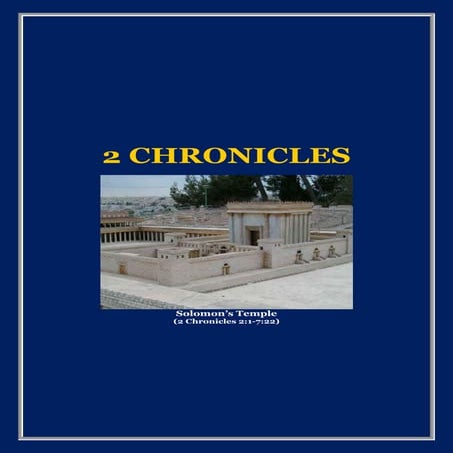 THE SECOND BOOK OF THE CHRONICLES | DOC