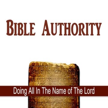 Bible Authority by Mitch Davis | PPSX
