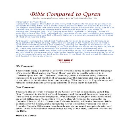 Cross Referencing the Holy Qur'an | PPTX