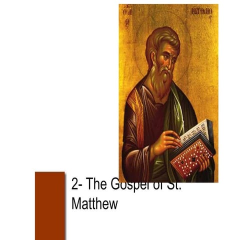 Bible course -st matthew | PPTX