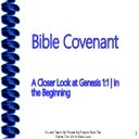 Bible Covenant A Closer Look at Genesis 1 Verse 1 In the Beginning.pptx