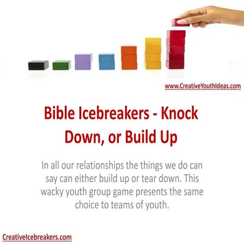 Christian Object Lesson - Knock Down, or Build Up | PPTX