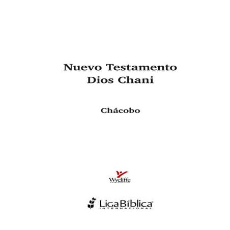 Bible in chácobo | PDF