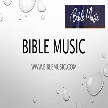 Embrace the spirit through songs with bible scriptures - Bible Music | PPTX