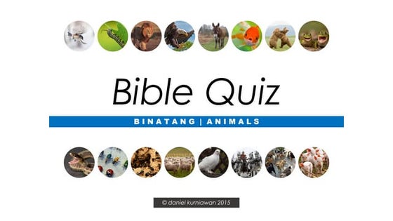 Bible Quiz - Kuis Alkitab | PPTX