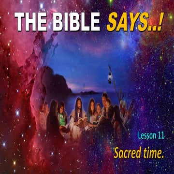 Bible Says 11 Sacred time.pptxhhhhhhhhhhhhhhhhhjjjjj | PPTX