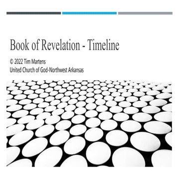 Book of Revelation - Timeline | PPTX