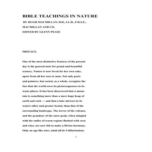 Bible teachings in nature | PDF