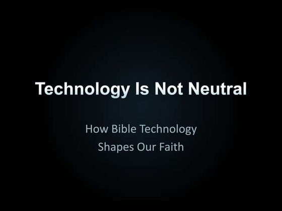 Jesus and technology | PPT