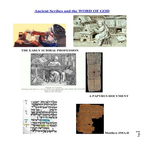 Bible you hold ancient scribes and the word of god | PDF