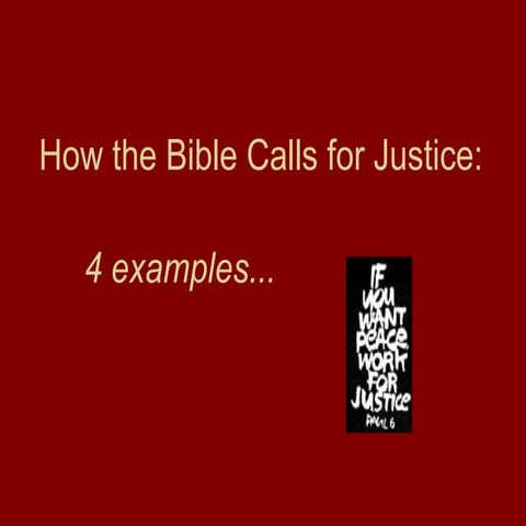 Biblical Roots Of Justice | PPT