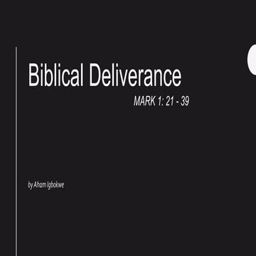 Biblical Deliverance part1 | PPSX