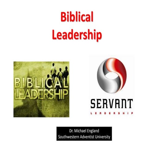Biblical leadership | PPTX