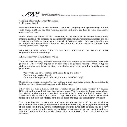 Historical criticism | PPTX