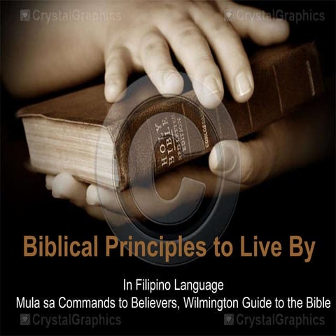 Biblical Principles to live by | PPTX
