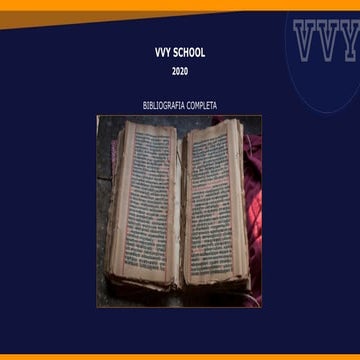 Bibliografia VVY School 2020 | PPT