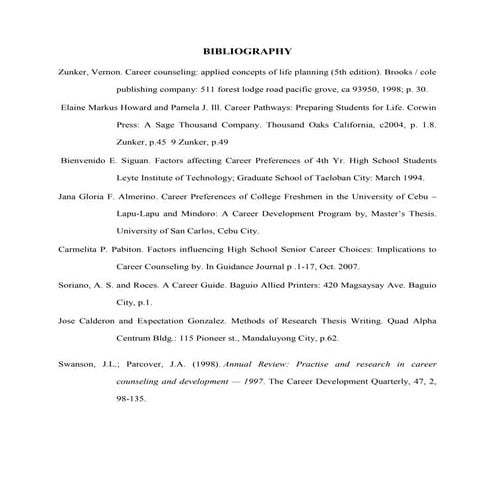 Bibliography | DOCX