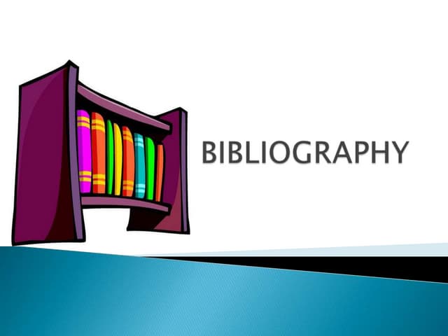 APA bibliography ppt | PPTX