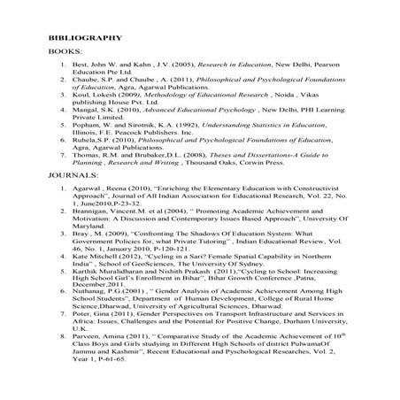 Bibliography- research thesis | PDF