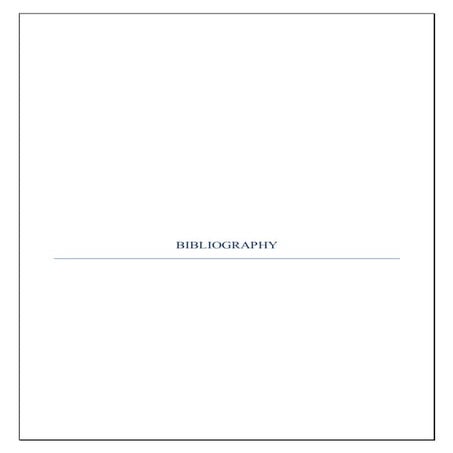 Bibliography | DOCX