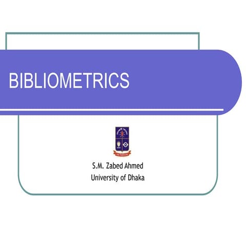bibliometrics | PPT