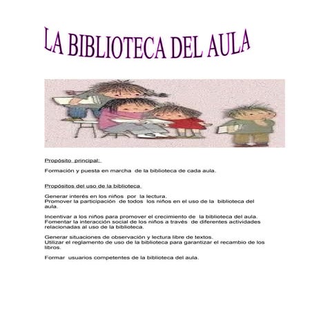 Biblioteca del aula | DOC