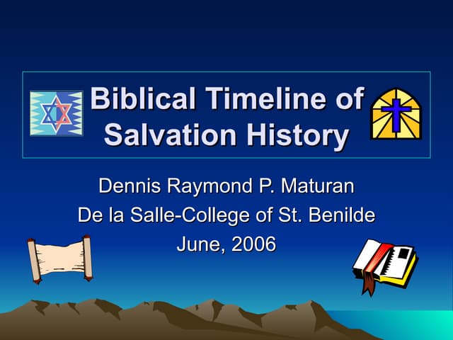 Old Testament Timeline | PDF