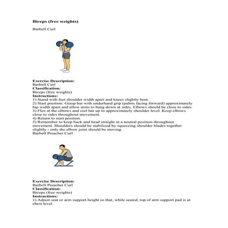 Bicept Workouts For All Levels | PDF