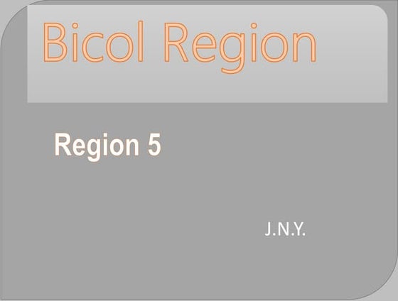 Region V Bicol region | PPTX