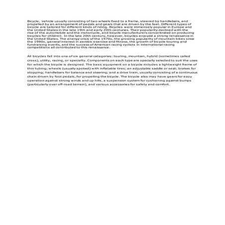 Bicycle | PDF