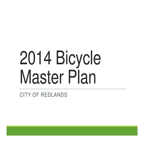 2014 Bicycle Master Plan Tutorial | PDF