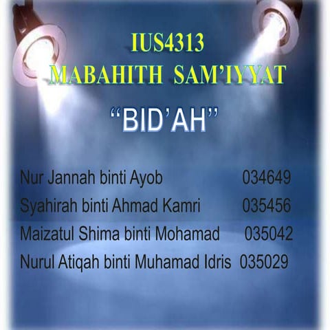 Bidaah | PPT
