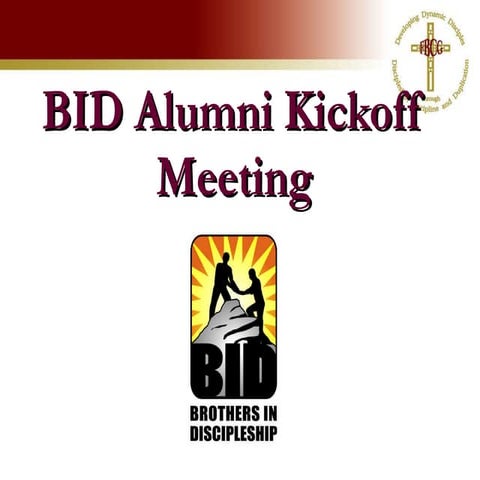 Bid Alumni Meeting 012610 | PPT