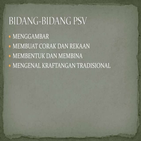 Bidang bidang psv | PPTX