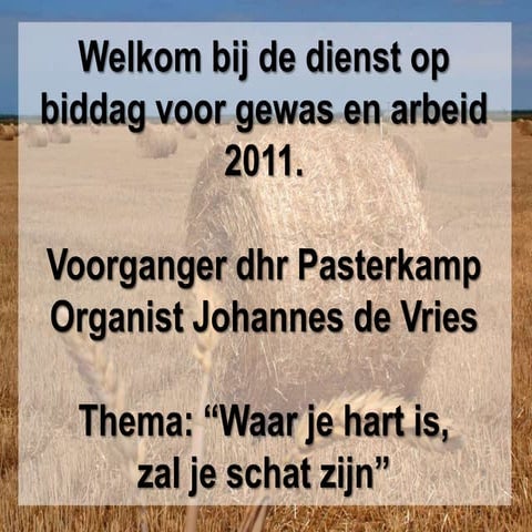 Waar je hart is, zal je schat zijn | PPTX
