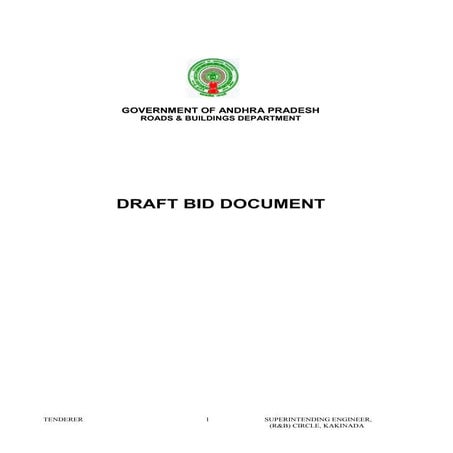 Bid document reverse tendering | PDF