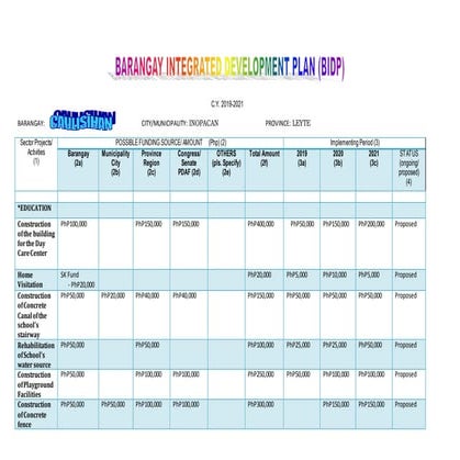 Bidp 2019 2021 caulisihan | DOCX