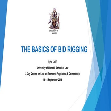 The Basics of Bid rigging | PPTX
