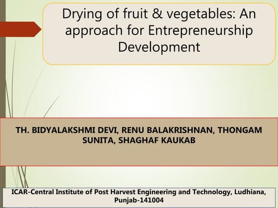 Drying theory and drying rating curve | PPTX | Agriculture | Industries