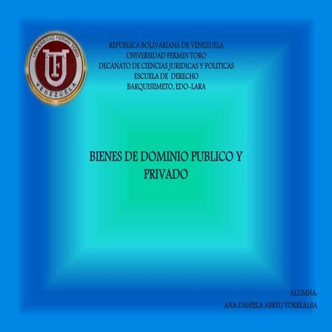 Bienes del dominio publico y dominio privado | PPTX